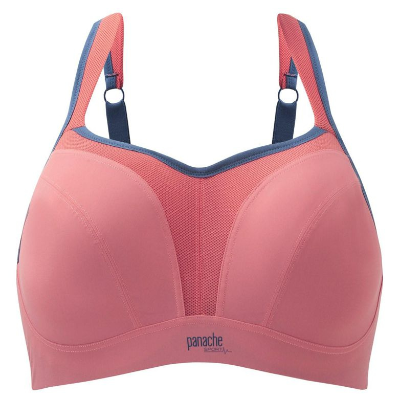 Biustonosz sportowy 5021 Panache Sport koralowy coral/grey | bielizna w ...