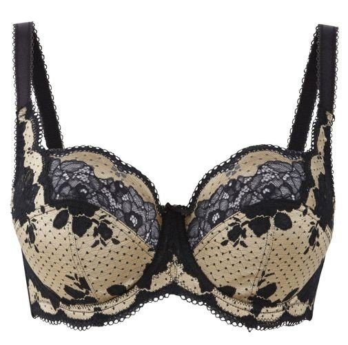 Clara 7255 Panache biustonosz czarno-złoty czarno-złoty | bielizna w ...